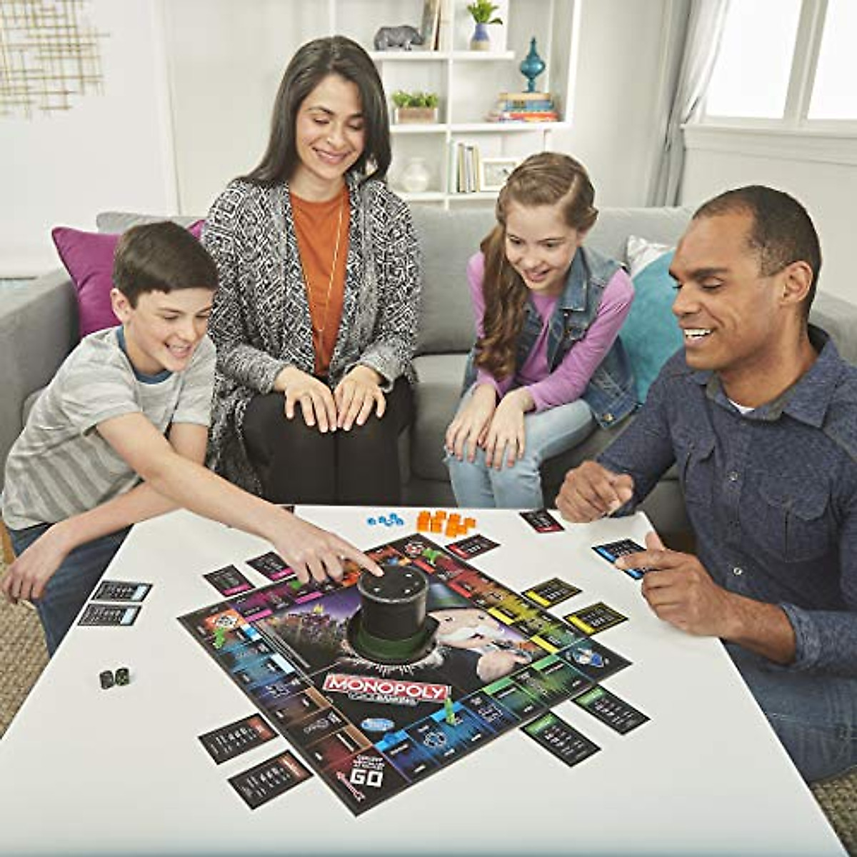 Monopoly Voice Banking Electronic Family Board Game for Ages 8 & Up