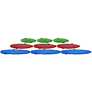 Set of 9 Bag Clips with Date Reminders! 3 Assorted Sizes - 3 Assorted Colors - Sliding Knobs to Set Date - Snap Closure - Perfect for Closing and Dating Chip Bags, Bread Bags, and Snacks!