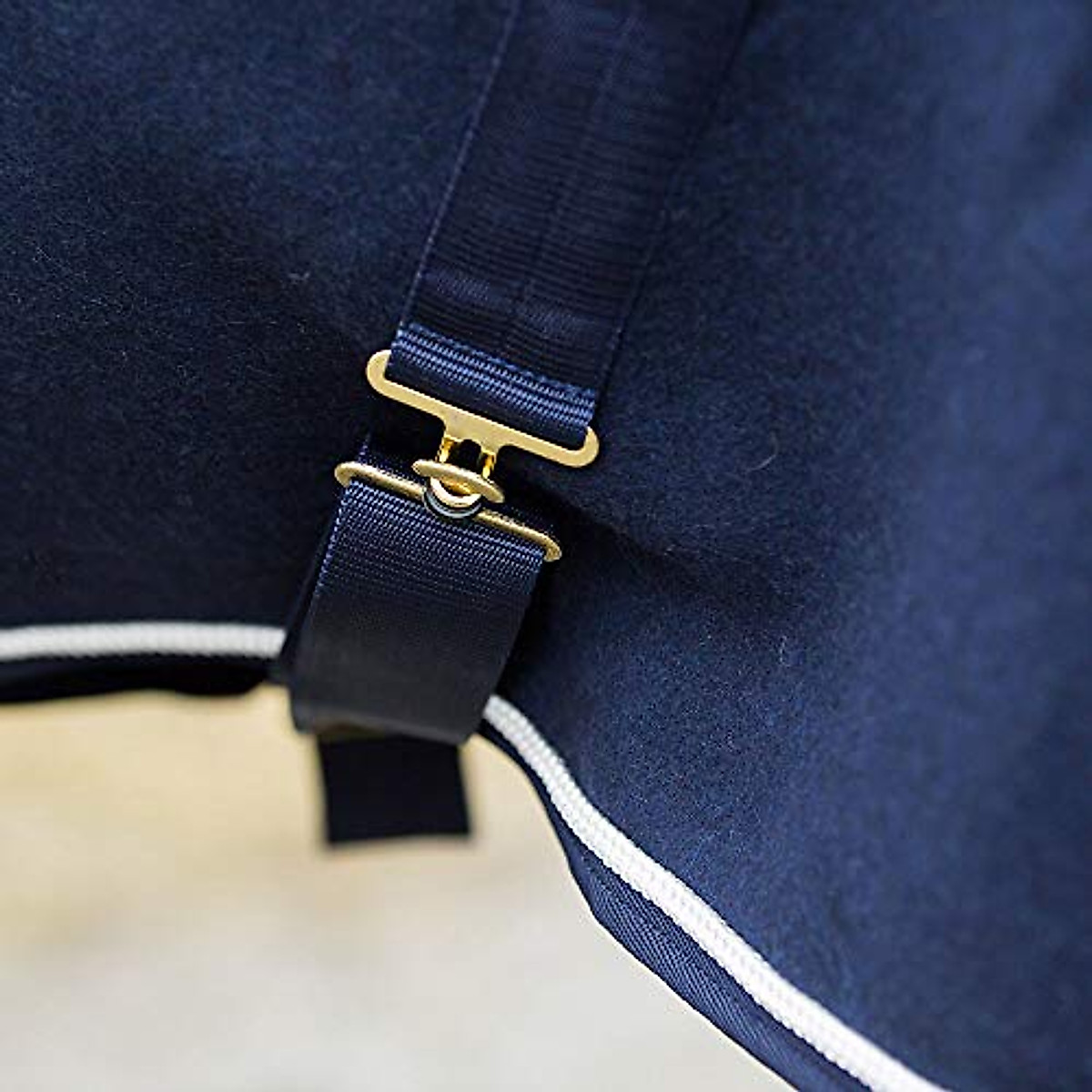 Horze Vail Wool Blanket - Peacoat Dark Blue - 69 in