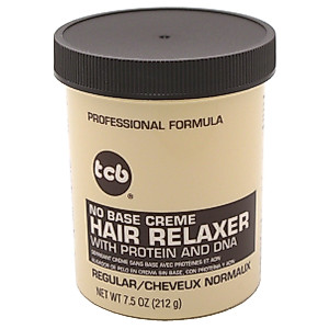 Tcb Hair Relaxer No Base Creme 7.5 Ounce Regular Jar (Pack of 2)