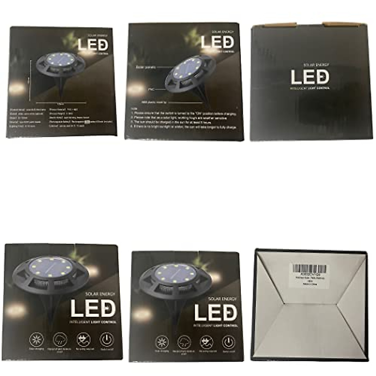 Suranew Solar Ground Lights, LED Solar Garden Lights,Outdoor Garden Waterproof Bright in-Ground Lights, Landscape Lights for Pathway,Yard,Deck,Lawn,Patio,Walkway