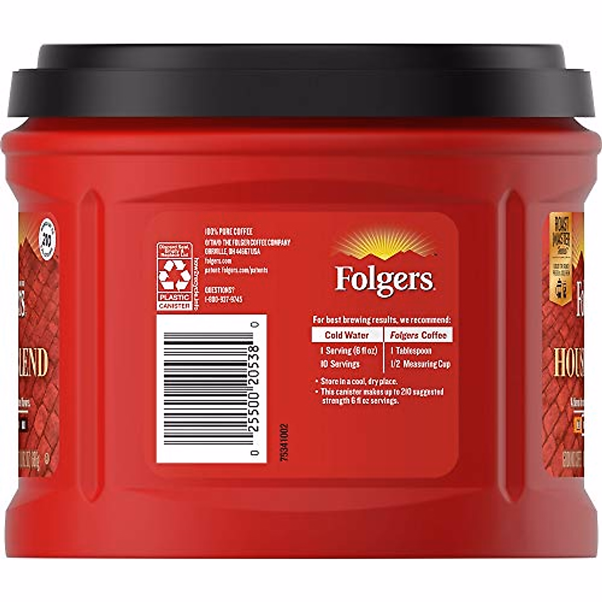 Folgers House Blend Medium Roast Ground Coffee, 24.2 Ounces