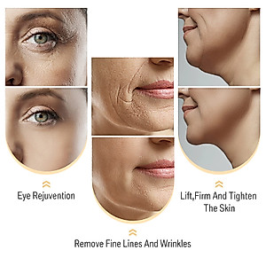 WarmDerm Skin Firming Facial Device, Professional Home Beauty Device for Face and Body, 3 Energy Levels - Salon Results