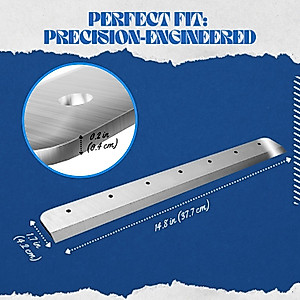 Flexzion 15-Inch Paper Cutter Blade Replacement - Heavy Duty Steel Blade for Professional Industrial A4 Guillotine Cutter, Paper Trimmer Machine Spare Blade