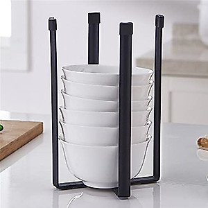 ZOOFOX 2 Pack Bottle Drying Rack, Retractable Kitchen Bag Drying and Storage Holder Stand for Bottles, Cups and Towels, Bag Rack Holder (Black, White)