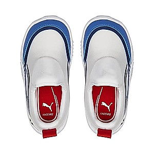 PUMA Kids BMW M Motorsport Bao Kart Sneaker, White Black-Estate Blue, 9 US Unisex Toddler