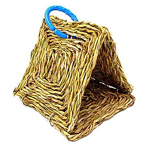 1465 Seagrass Tent hut Bird Toy Parrot cage Toys African Grey Amazon Conure. Quality Product Hand Made in The USA.