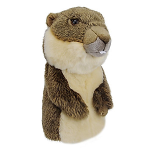 Golf Club Covers, Groundhog/Sloth Marmot Golf Head Covers, Gopher Cover for Drivers, Adorable Crafted Plush Animal Covers, Brown Beige for Men, Women