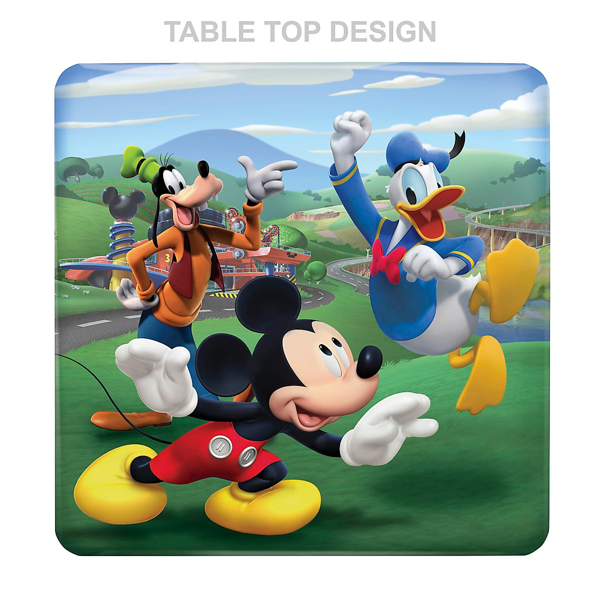 Disney Junior 45704 Mickey Kids Table & Chair Set, Junior Table for Toddlers Ages 2-5 Years ,20" x 20"