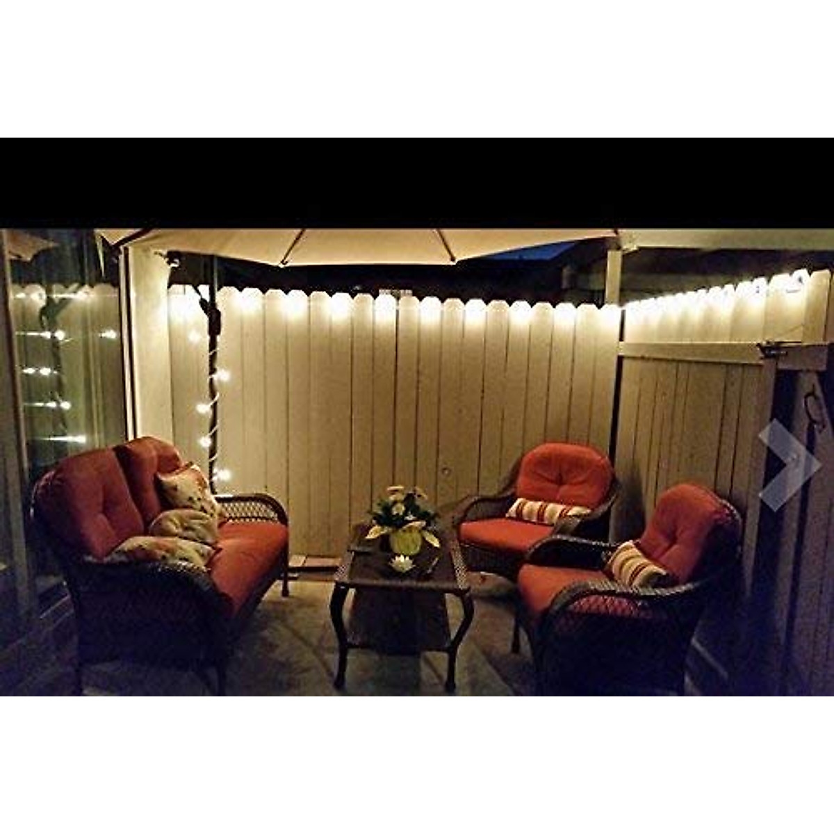 25 Pack Shatterproof Led G40 Replacement Bulbs 1W Per Bulb, E12 Screw Base LED Globe Light Bulbs for Indoor Outdoor Plug in Patio String Lights, Not for Solar Lights