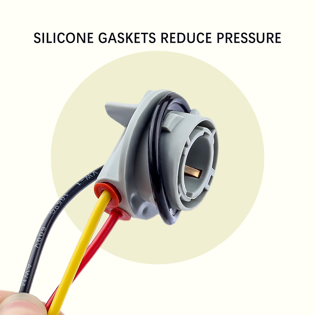 carleef 2PCS Turn Signal Socket,Multi-Functional Brake Light Socket Tail Light Socket with Wiring Harness,Professional Car Accessories 1157 Bulb Socket Fits Most Cars Trucks SUVs (1157/2PCS)