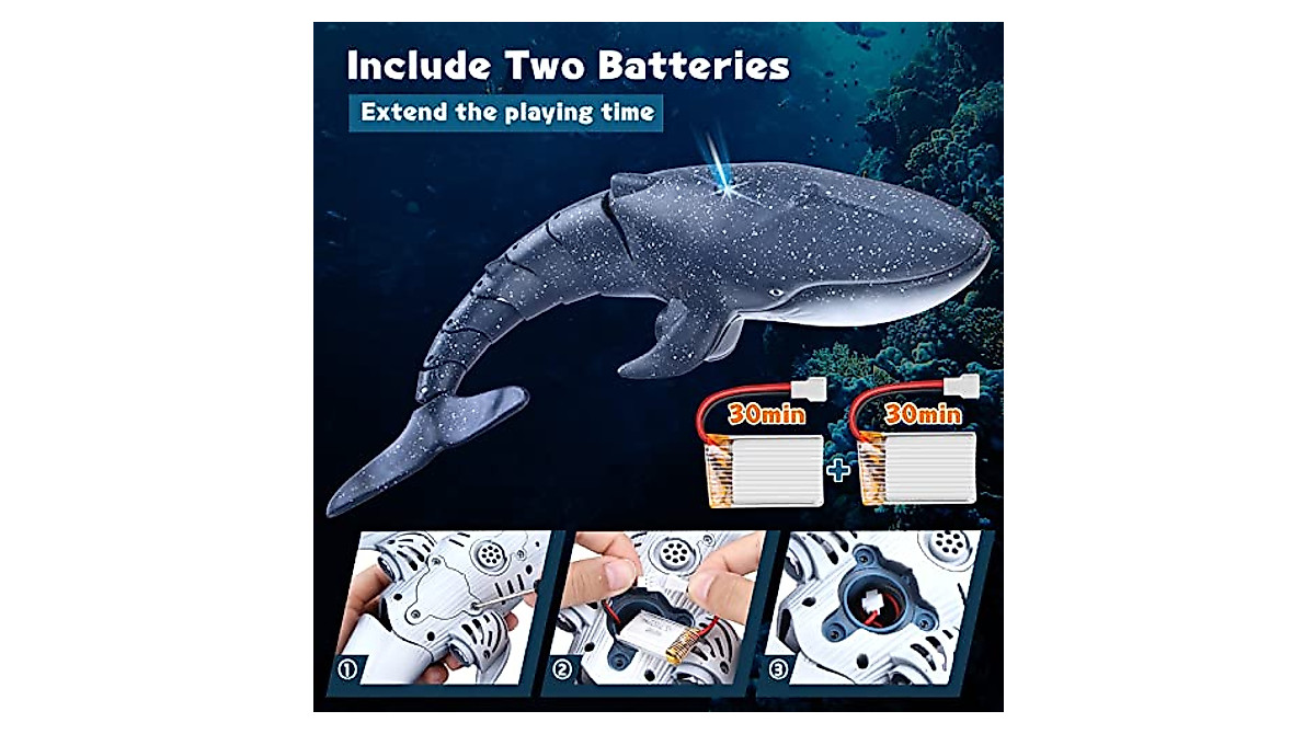 Remote Control Whale Shark Toys for Kids Age 8-12