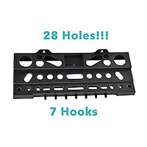Home-X - Wall Mount Multi Tool Storage Organizer Rack | Perfect for Garage, Shop or Shed
