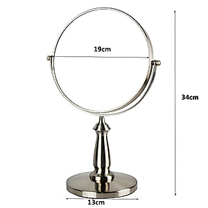 DITUDO Mirrors Led Makeup Mirror Lighted Vanity Mirror with Magnifying, Double Sided Mirror with Stand,Degree Rotation