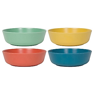 Now Designs Ecologie Dinner Bowls, Set of Four, Fiesta Colors