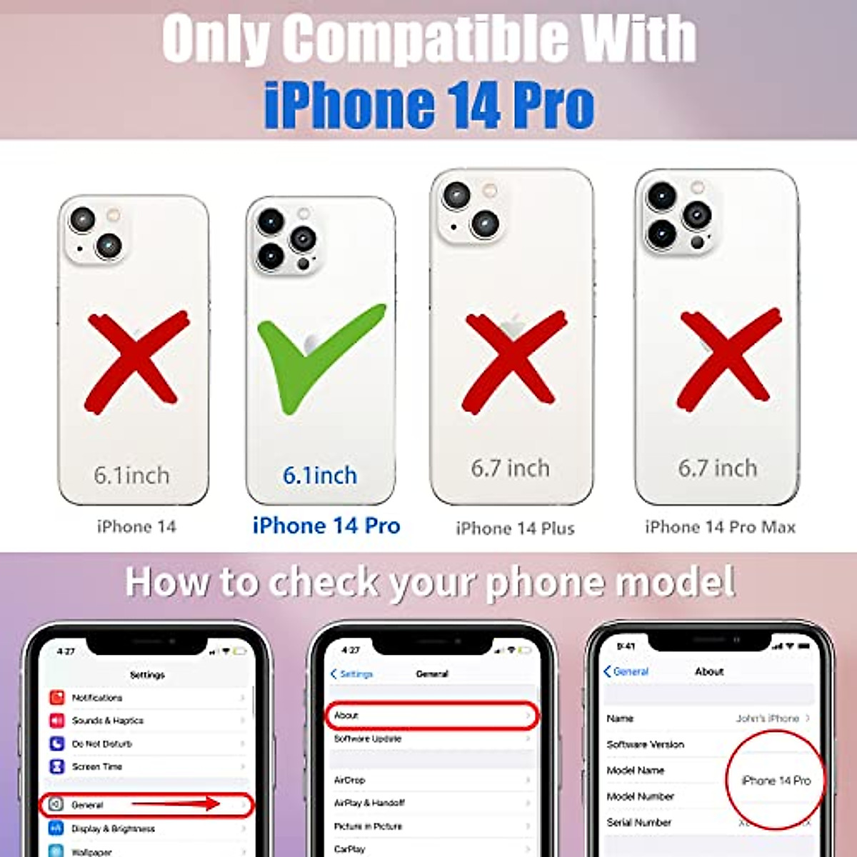 Kokaaee for iPhone 14 Pro Case Cute Skeleton Skull for Women Girls Kawaii Girly Phone Cases Funny Cool Gothic Unique Design Soft TPU Bumper Cover and Ring Holder for 14Pro 6.1 inch