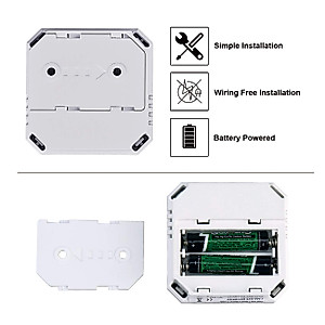 Carbon Monoxide Detector,CO Gas Monitor Alarm Detector,CO Sensor with LED Digital Display for Home,Depot,Battery Powered