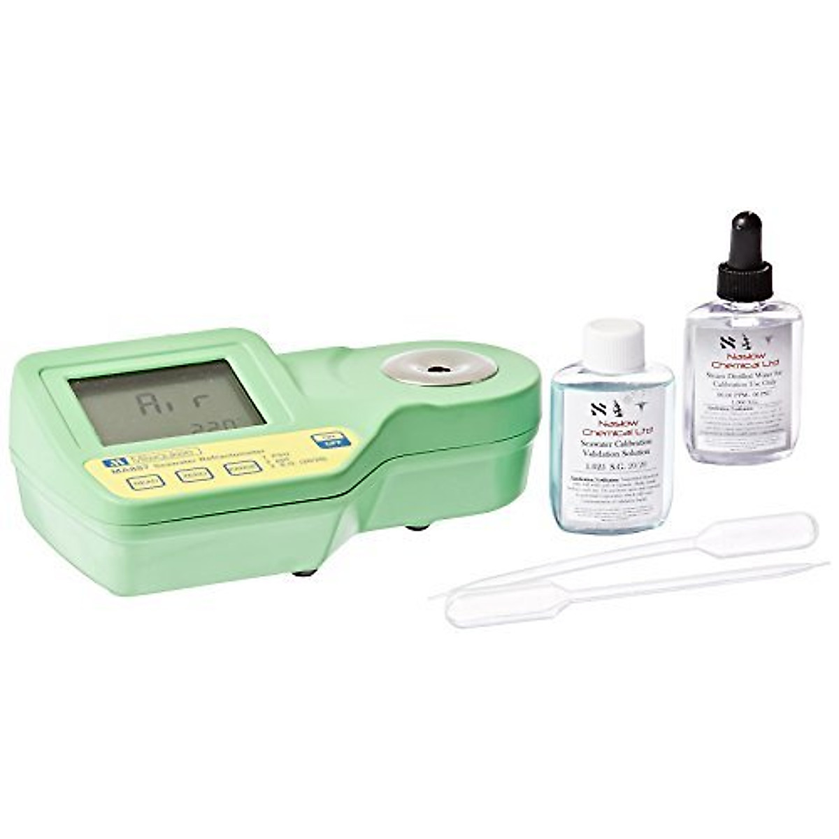 Milwaukee Instruments MA887-BOX Digital Refractometer for Seawater Measurements with Protective Padded Hardshell