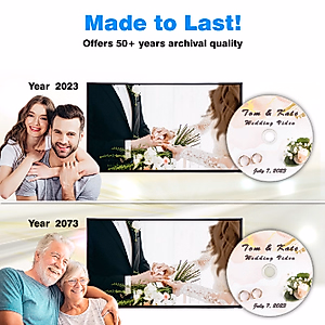 Digital 4X 128GB BDXL Quad Layer BD-R XL White Inkjet Printable Blu-ray Recordable 50 Year archival Discs - 25 Discs