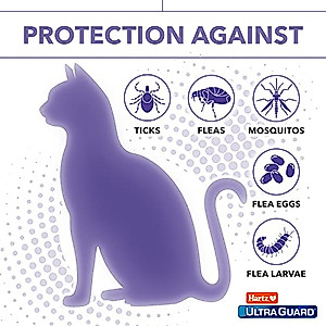 Hartz UltraGuard Plus Water Resistant 7 Month Protection Breakaway Flea & Tick Collar for Cats (3270094268)