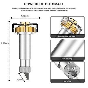 NEW Knife Blade and Drive Housing for Cricut Maker accessories Tool Set-Perfect for Balsa Wood, Mat Board, Chipboard and More