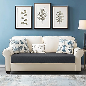 CHUN YI Stretch Loveseat Couch Cushion Cover Suitable for 2 Settee, Sofa Seat Slipcover with Spandex Jacquard Fabric(Medium,Grey)