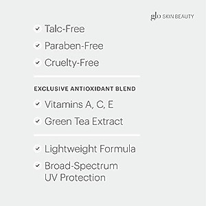 Glo Skin Beauty Luminous Liquid Mineral Foundation Makeup with SPF 18 (Brûlée) - Improves Uneven Skin Tone, Smooths & Corrects Imperfections, Sheer to Medium Coverage, Dewy Finish