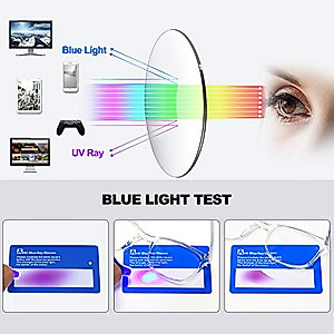 Blue Light Glasses for Women Men Non-Prescription Computer Glasses Frame