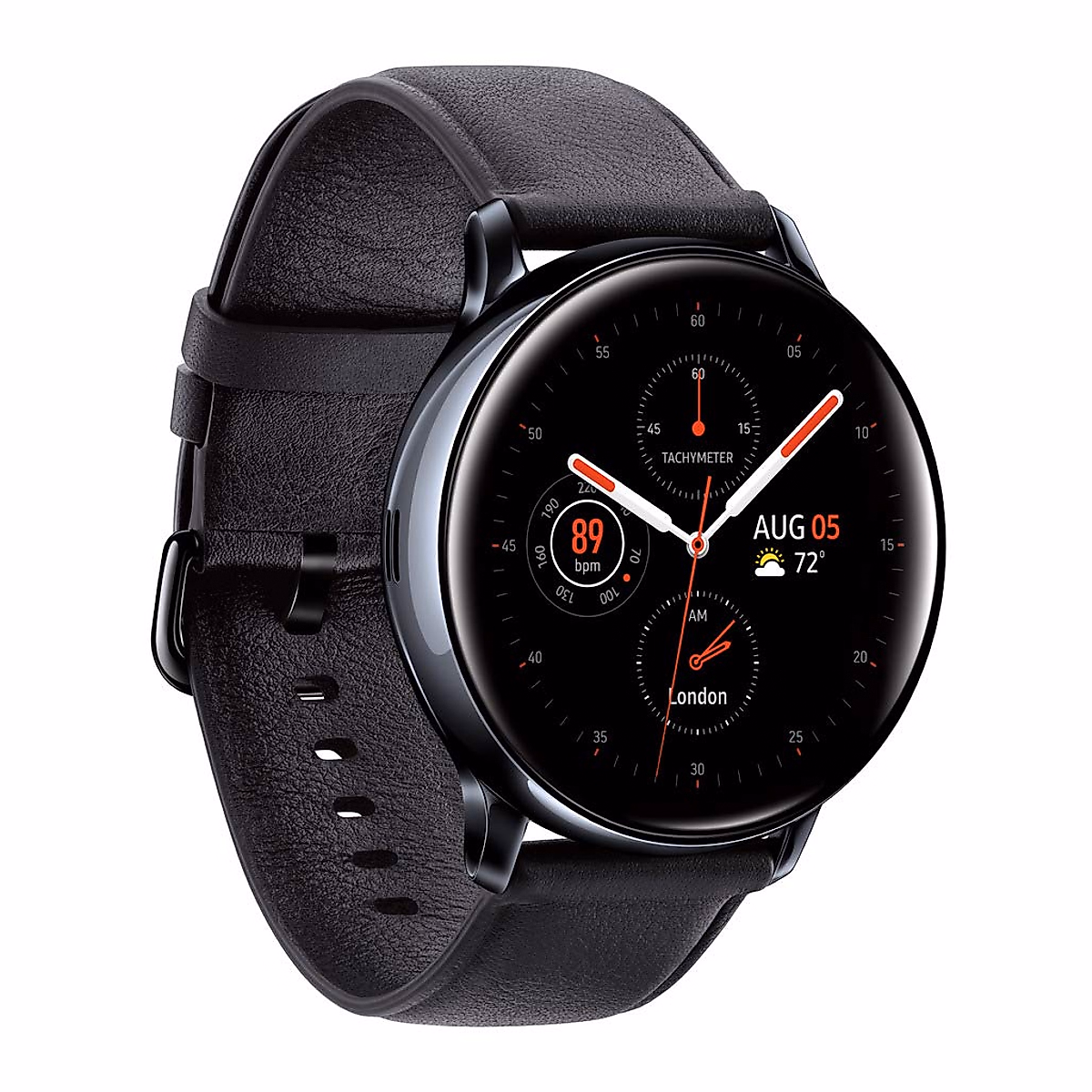 Samsung Galaxy Watch Active 2 (40mm, GPS, Bluetooth) Smart Watch with Advanced Health Monitoring, Fitness Tracking, and Long Lasting Battery, Black, SM-R830NZKCXAR (Renewed)