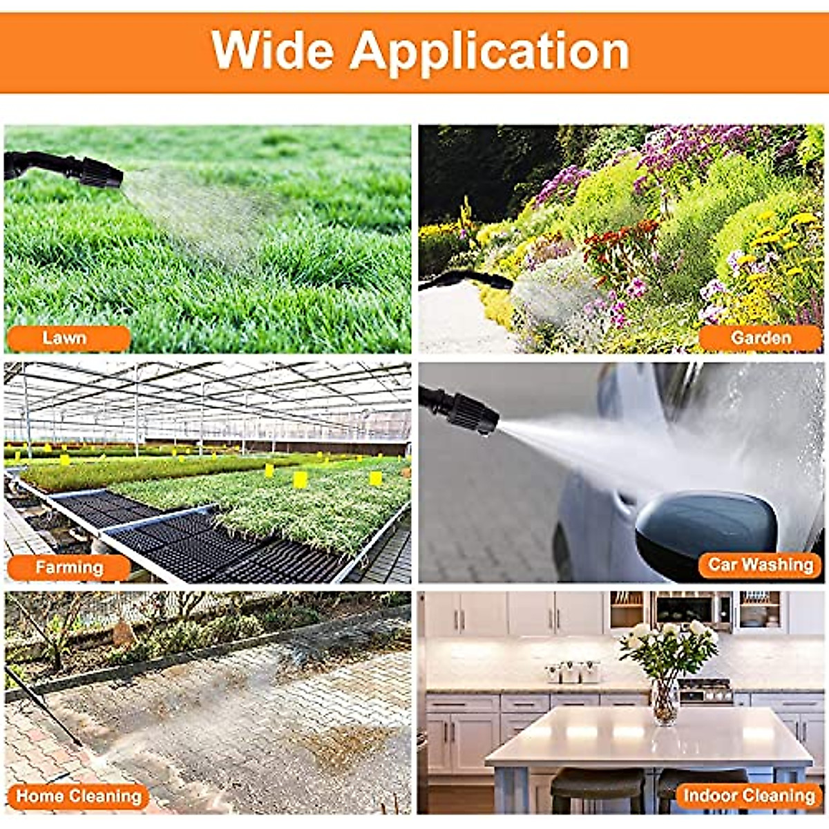 iPower 1.35 Gallon Lawn Garden Pump Sprayer Adjustable Shoulder Strap, Pressure Relief Valve, with 6.5 Inch Hand Pruner Combo, Stainless Steel Blades, Spray Bottle & Yellow, Yellow