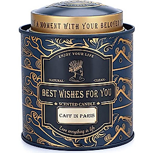 Coffee Scented Candles for Home Scented 10 Oz Large Size Jar Candle, 70 Hours Long Lasting, 100% Natural Soy Candle Aromatherapy, Strongly Coffee Scent, Luxury Candle Gifts for Women with Gift Box