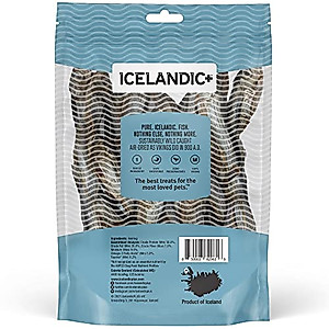Icelandic+ Plus: Herring Whole Fish Dog Treat, 3-oz Bag, 100% Edible & Digestible, Reduces Tarter & Plaque Build-up, Full of Omega-3 for Healthy Skin and Shiny Coat
