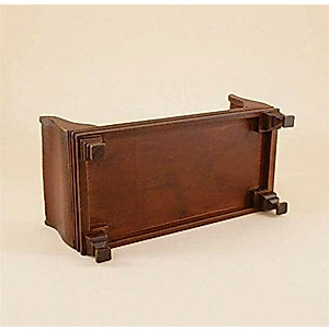 EatingBiting 1:12 Scale Collectible Buildings Miniature Bed Furniture Noble Wooden Single European Style Bed with Bedding and Decorative Pillow