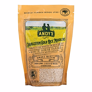 Andy’s Charleston Gold Rice Middlins by White House Farms| Gluten Free & Non GMO | Sugar Free, Aromatic | Harvested in The USA | 1 Pack |20 Oz (1.25lb)