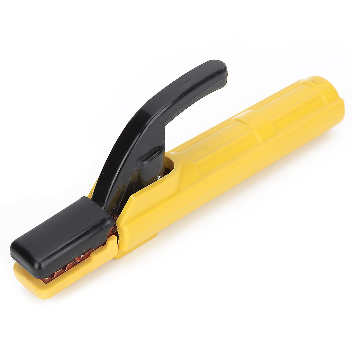 Welding Electrode Holder, Leakage Prevention Welder Clamp Tool, 300A Copper Rod Electric Welding Holder for Shipyards and Mining