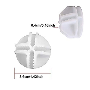 C&AHOME 24pcs Wire Cube Plastic Connectors for Cube Storage Modular Closet Organizer and Metal Grid Shelving Unit White