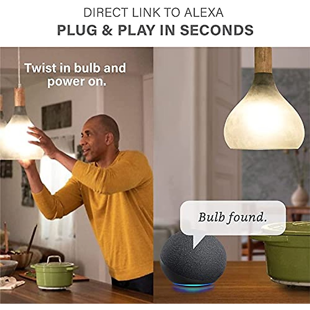 Sengled Alexa Light Bulb Bluetooth Mesh, Smart Bulbs That Work with Alexa Only, Dimmable LED Bulb E26 A19, 60W Equivalent Soft White 800LM, High CRI/Brightness, 6 Pack