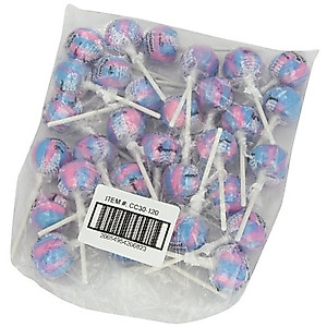 Original Gourmet Lollipops, Cotton Candy, 30 Count,Multicolor