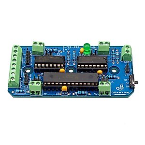 Quantum Four Motor Driver Soldering Projects DIY Electronics Kits with Online Documentation - Soldering Practice Kit for Learning Teaching, Compatible with Microcontrollers Like Arduino