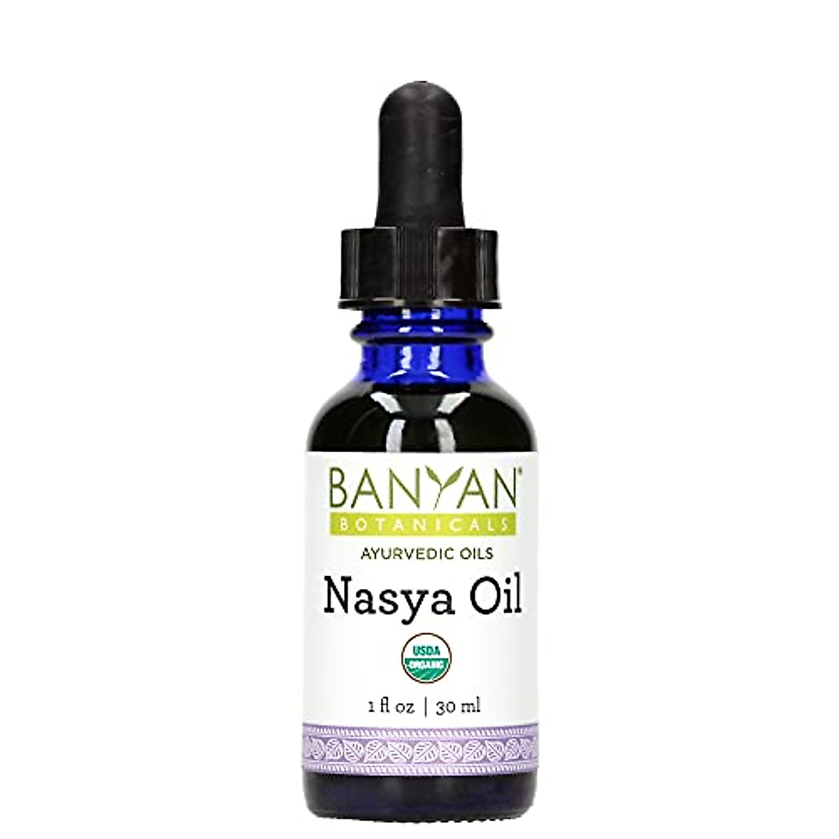 Banyan Botanicals Nasya Oil – Organic Herbal Nasal Drops for Clear Breathing – Ayurvedic Nasal Cleaner and Nose Moisturizer* – One Fluid Ounce – Certified Organic, Non GMO, Chemical Free
