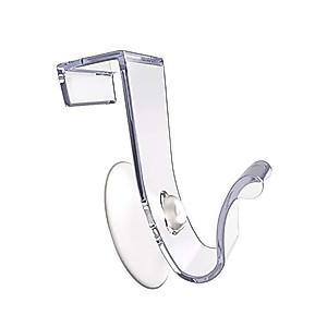 Space Saving, Damage Free Cabinet Door Hooks with Suction Cups. Great for Bathroom or Kitchen Cabinets. Best Multi Use Clear Hook for Storage and Organization. Perfect Removable, Under Sink Organizer
