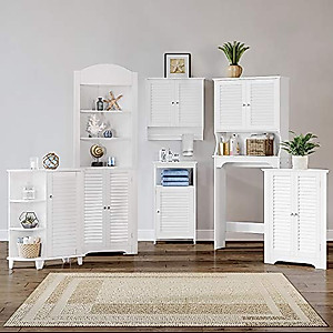 RiverRidge Ellsworth Collection Tall Corner Cabinet, White