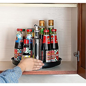 kuvar Lazy Susan Turntable Organizer Rotating Spinning Spice Rack Storage Container.