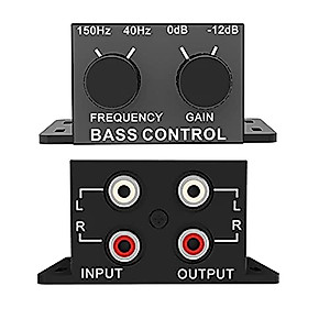 Universal Car Audio Amplifier,MoreChioce Car Amplifier Audio Subwoofer Bass Control Knob Audio Amplifier Bass RCA Level Volume Control Knob for Car and Home Computer