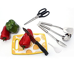 CYXI Portable Camping Kitchen Utensil Set-8 Piece Cookware Kit, BBQ Tools Set,Grill Accessories,for Travel, Picnics, RVs, Camping, BBQs, Parties (Color : A)