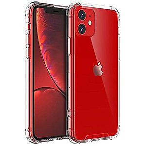 Shamo's iPhone 11 Case, Crystal Clear Anti-Scratch Shock Absorption Cover, TPU Bumper with Reinforced Corners
