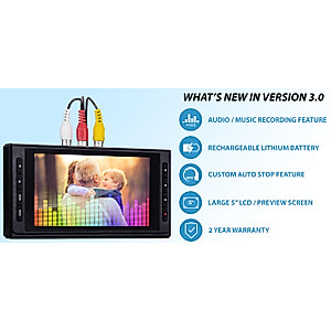 ClearClick Video to Digital Converter 3.0 (Third Generation) - Record Video & Audio from VCR's, VHS, AV, RCA, Hi8, Camcorder, DVD, Turntables, Cassette Tapes