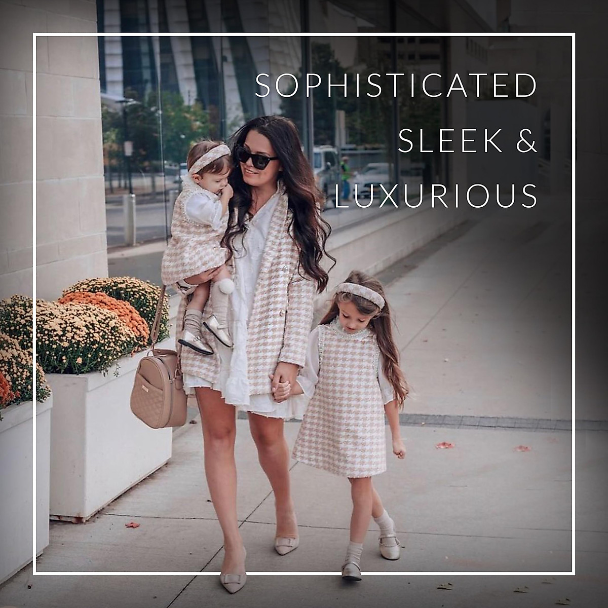 Designer Insulated Lunch Bag for Women - Luli Bebe Monaco Mini Lunch Bag with Shoulder Strap for Baby Food and Snacks (Latte Brown)