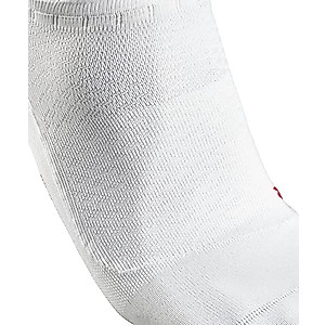 FALKE Women's RU5 Race Invisible Running Socks, No Show, Ultralight Cushion, Athletic, Breathable Quick Dry, Nylon, White (White-Mix 2020), 8-9, 1 Pair