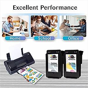 CHAYUINK 260XL Black Ink Cartridge Replacement for Canon PG 260 260-XL High Yield Inkjet Printer Cartridges Compatible with PIXMA TR7020 TS5320 TS6420 (Black-1pk)